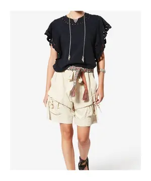 Isabel Marant Étoile Odyle T-shirt With Broderie Anglaise - Black