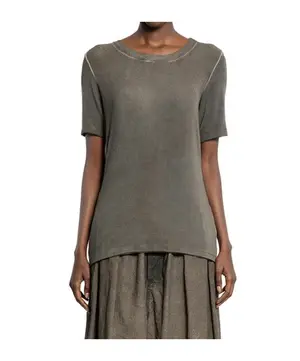 UMA WANG Overdyed Cotton Jersey T-shirt