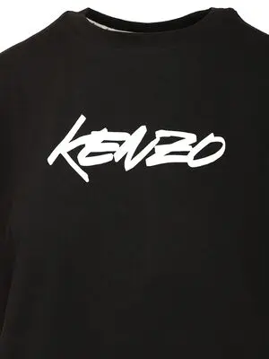 Kenzo Logo Printed Crewneck T-shirt