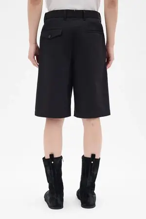 ANN DEMEULEMEESTER Pleated Wide Leg Shorts