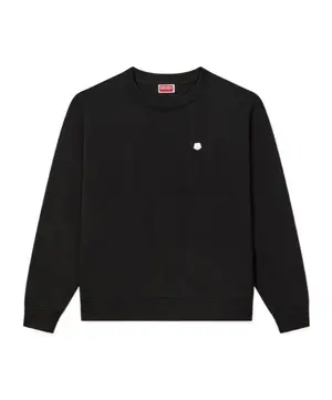 Kenzo Embroidered Cotton Sweatshirt - Black