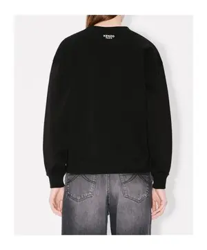 Kenzo Embroidered Cotton Sweatshirt - Black