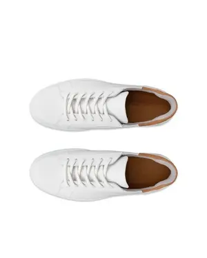 Ecco Soft 7 Lace-up Round Toe Sneakers - White