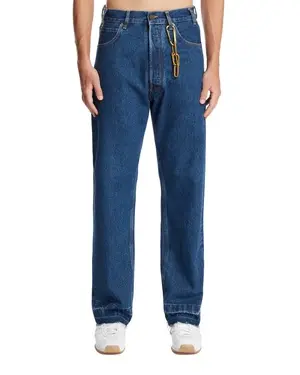 DARKPARK Straight Leg Jeans With Detachable Keychain