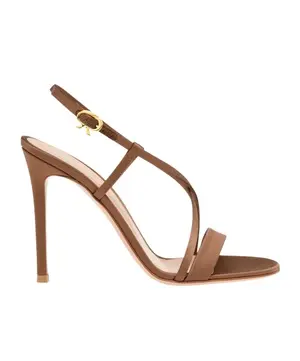 GIANVITO ROSSI Slingback Cross-strap Sandals - Brown