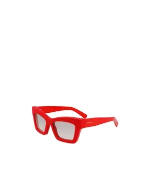 FERRAGAMO Rectangle Embellished Sunglasses