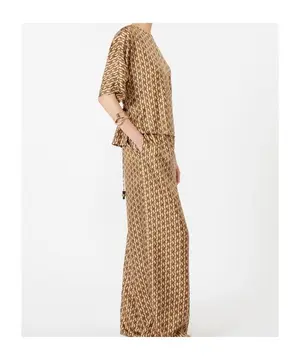 Max Mara Printed Short Sleeve Blouse