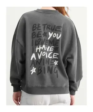 ANINE BING Lettering Print Sweatshirt