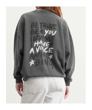 ANINE BING Lettering Print Sweatshirt