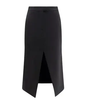 Alexander McQueen Cutaway Pencil Skirt With Slit Detail