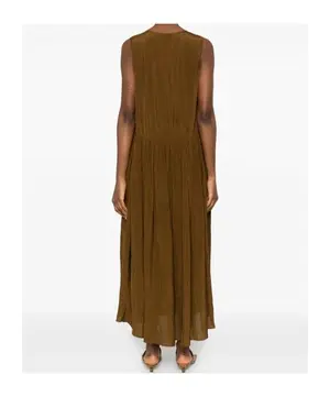 UMA WANG Pleated Maxi Dress