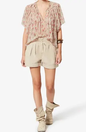 Isabel Marant Étoile Neslya Floral Print Blouse
