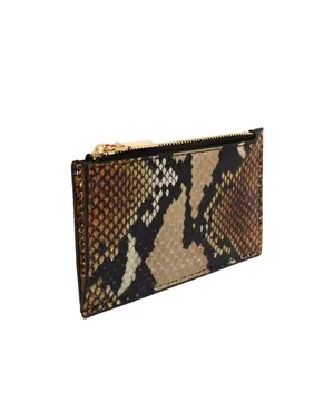 Alexander McQueen Printed Zipped Card Holder