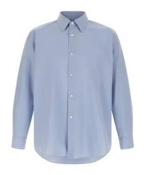 Auralee Long-sleeve Button-up Shirt - Blue