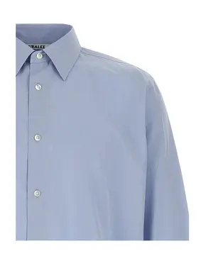 Auralee Long-sleeve Button-up Shirt - Blue