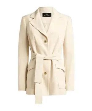 Etro Belted Field Jacket - Cream