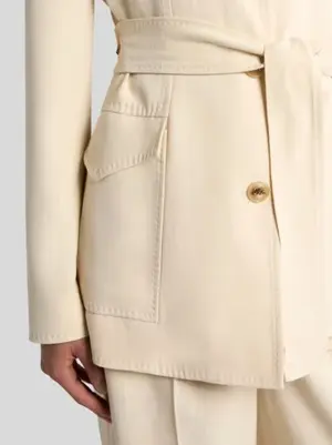 Etro Belted Field Jacket - Cream
