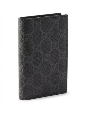Gucci Gg Emblem Bi-fold Card Case - Black