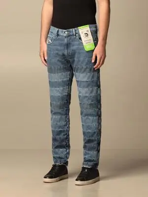 DIESEL® Slim D-strukt Panelled Jeans