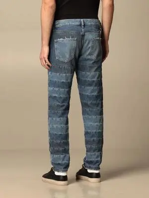 DIESEL® Slim D-strukt Panelled Jeans