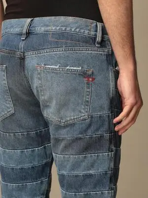 DIESEL® Slim D-strukt Panelled Jeans