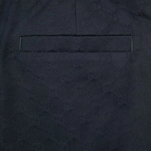 Gucci Gg Cotton Gabardine Trousers - Dark Blue