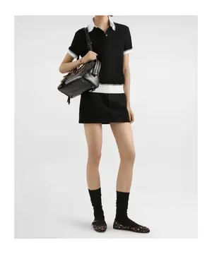 Dolce & Gabbana Contrast Trim Logo Polo Shirt