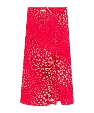 Dries Van Noten Graphic Print Wrap Skirt