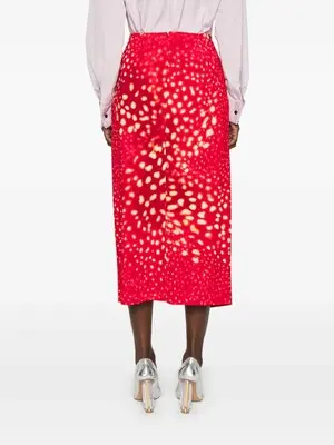 Dries Van Noten Graphic Print Wrap Skirt