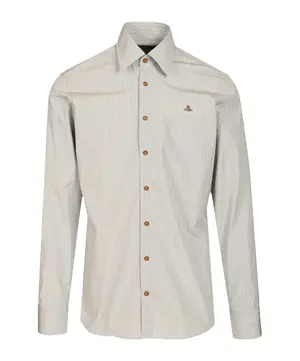 VIVIENNE WESTWOOD Ghost Pinstripe Shirt - White
