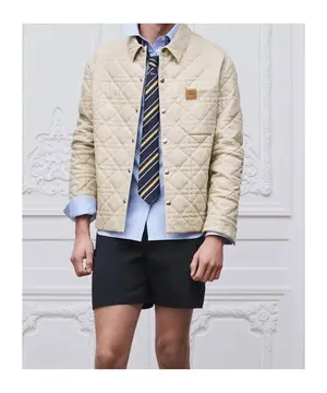 Dior Cannage Logo Patch Overshirt - Beige