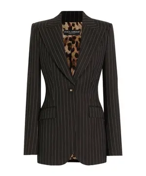 Dolce & Gabbana Single-breasted Pinstriped Blazer