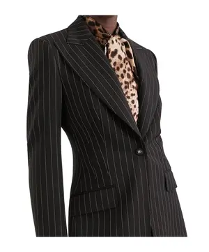 Dolce & Gabbana Single-breasted Pinstriped Blazer
