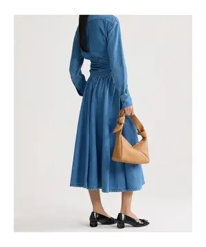 PATOU Buttoned Maxi A-line Skirt