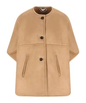 Max Mara Zaza Button-up Coat - Nude