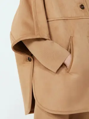 Max Mara Zaza Button-up Coat - Nude