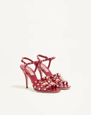 Valentino Garavani Rockstud Kidskin Stiletto Sandal 100mm