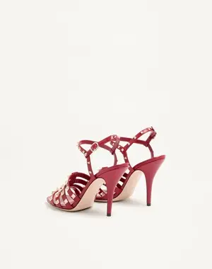 Valentino Garavani Rockstud Kidskin Stiletto Sandal 100mm