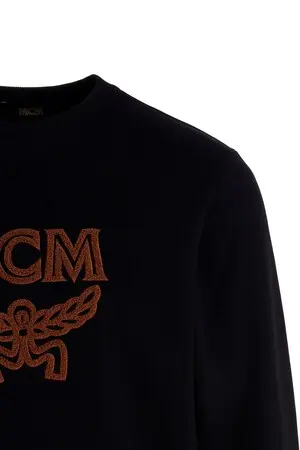 Mcm Logo Embroidered Pullover