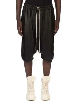 Rick Owens Elastic Waist Drawstring Shorts