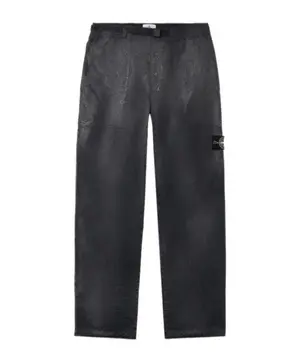 Stone Island Loose Fit Fatigue Trousers - Black