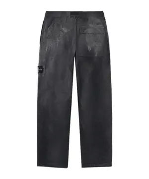 Stone Island Loose Fit Fatigue Trousers - Black