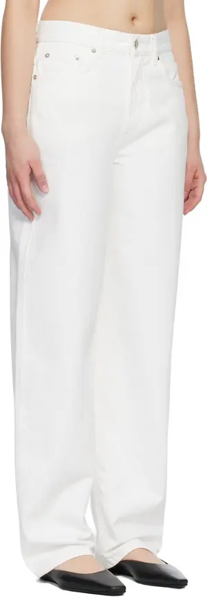 LOULOU STUDIO High Waist Denim Trousers