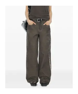 UMA WANG Belted Jeans With Five Pockets - Black