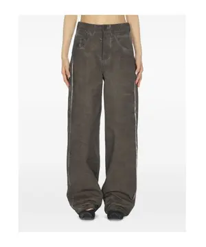 UMA WANG Belted Jeans With Five Pockets - Black