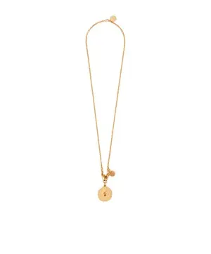 Chloé Medals Zodiac Pendant Necklace - Yellow