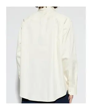 Studio Nicholson View Striped Long-sleeved Shirt - White