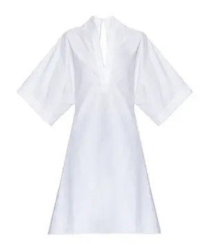 Jacquemus V-neck Asymmetrical Top With Slit Hem
