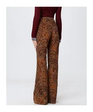 Etro Paisley Print High-waisted Flare Trousers