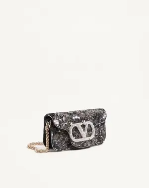 Valentino Garavani Embellished Foldover Small Shoulder Bag